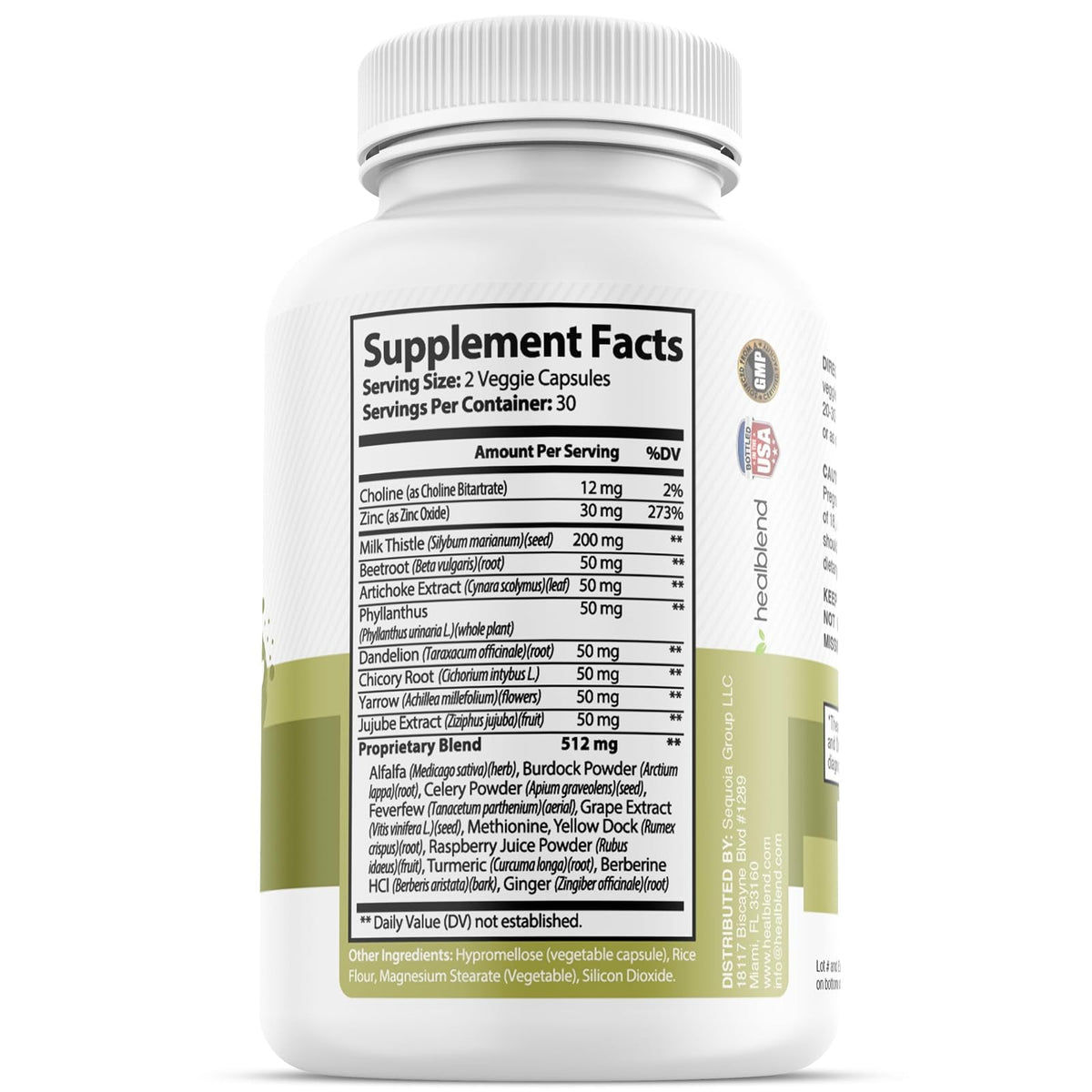 Milk Thistle capsules for digestive support