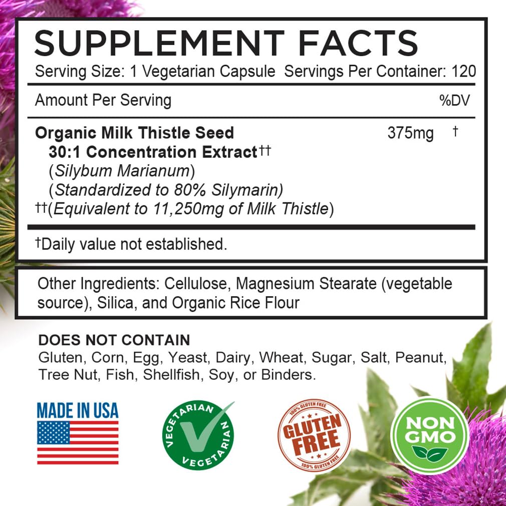 milk thistle capsules for digestive support