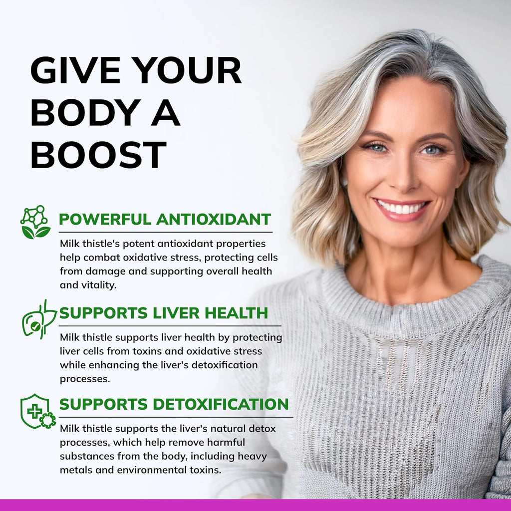 milk thistle capsules for digestive wellness