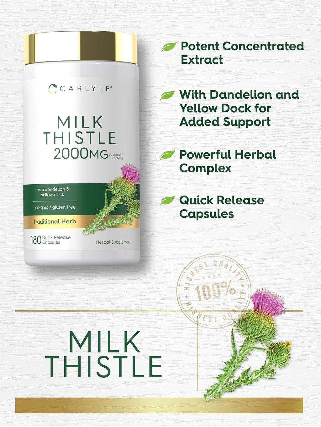 Milk thistle capsules for digestive wellness