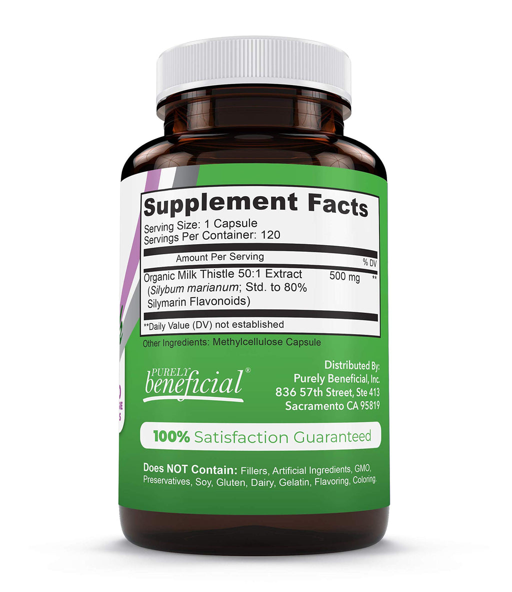 milk thistle capsules for fatty liver