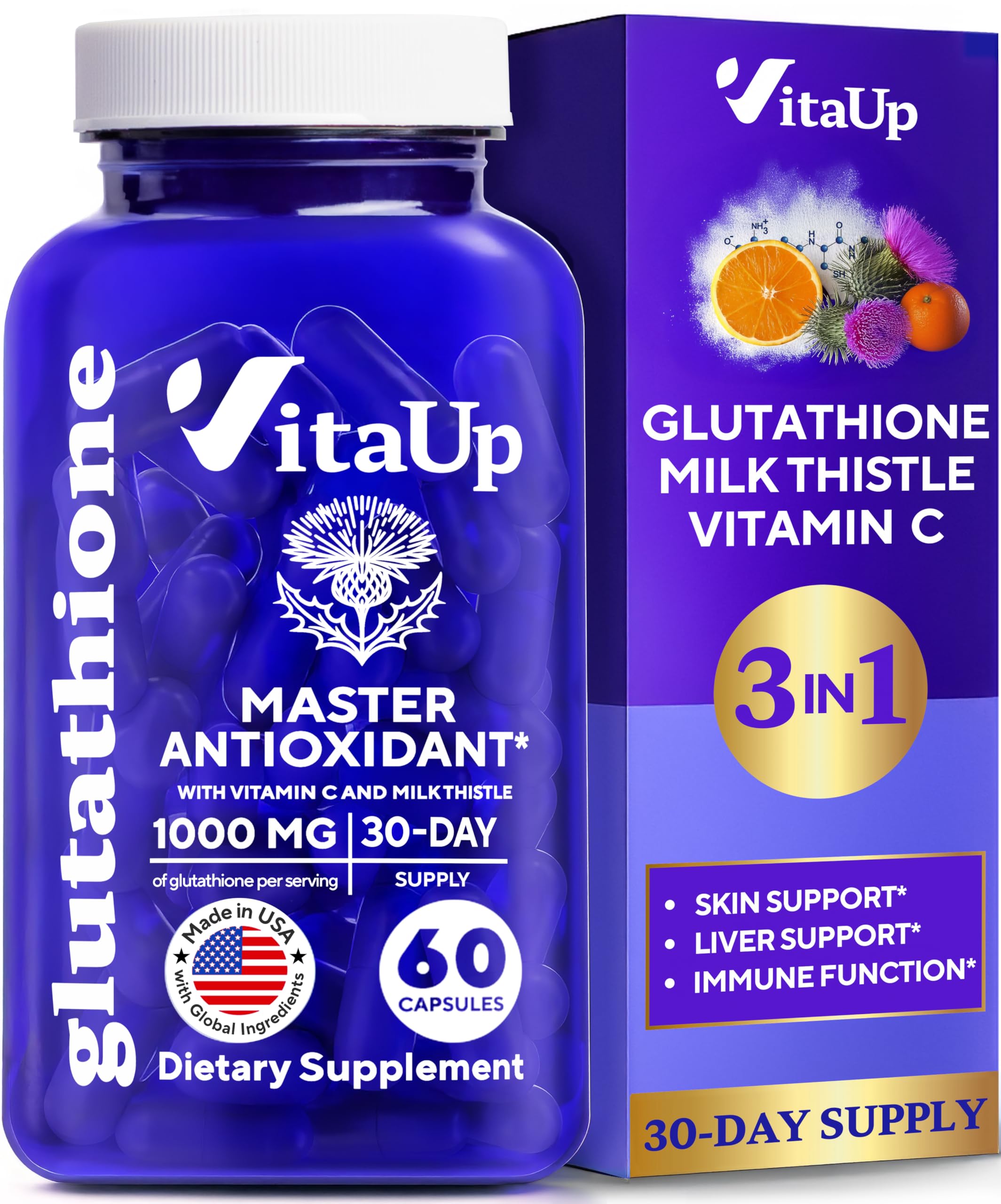 Milk thistle capsules for immune support