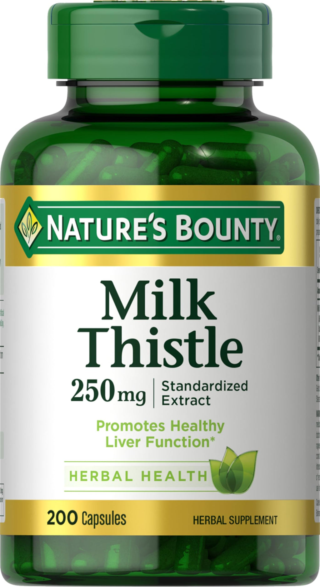 Milk thistle capsules for liver health
