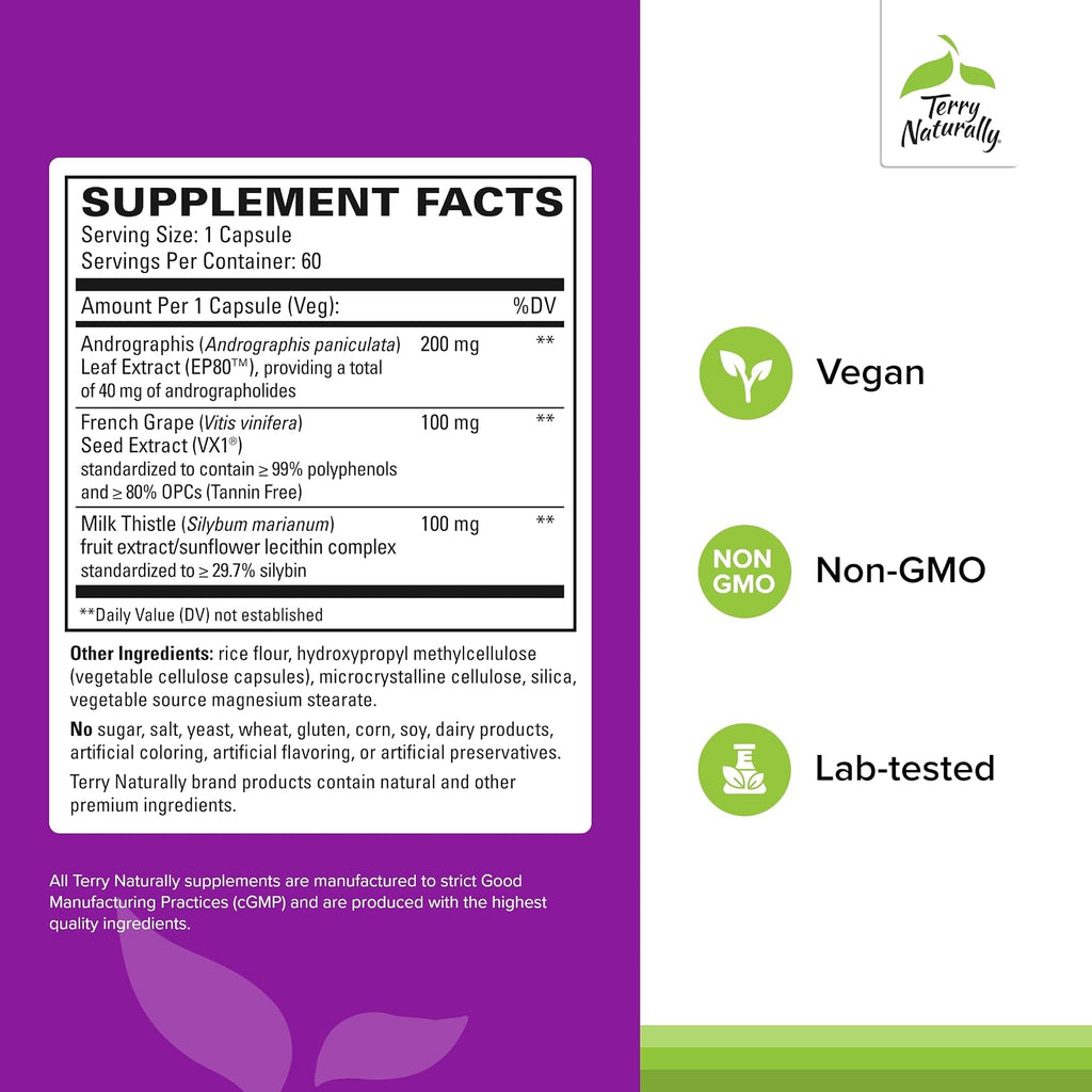 Milk Thistle capsules for liver health