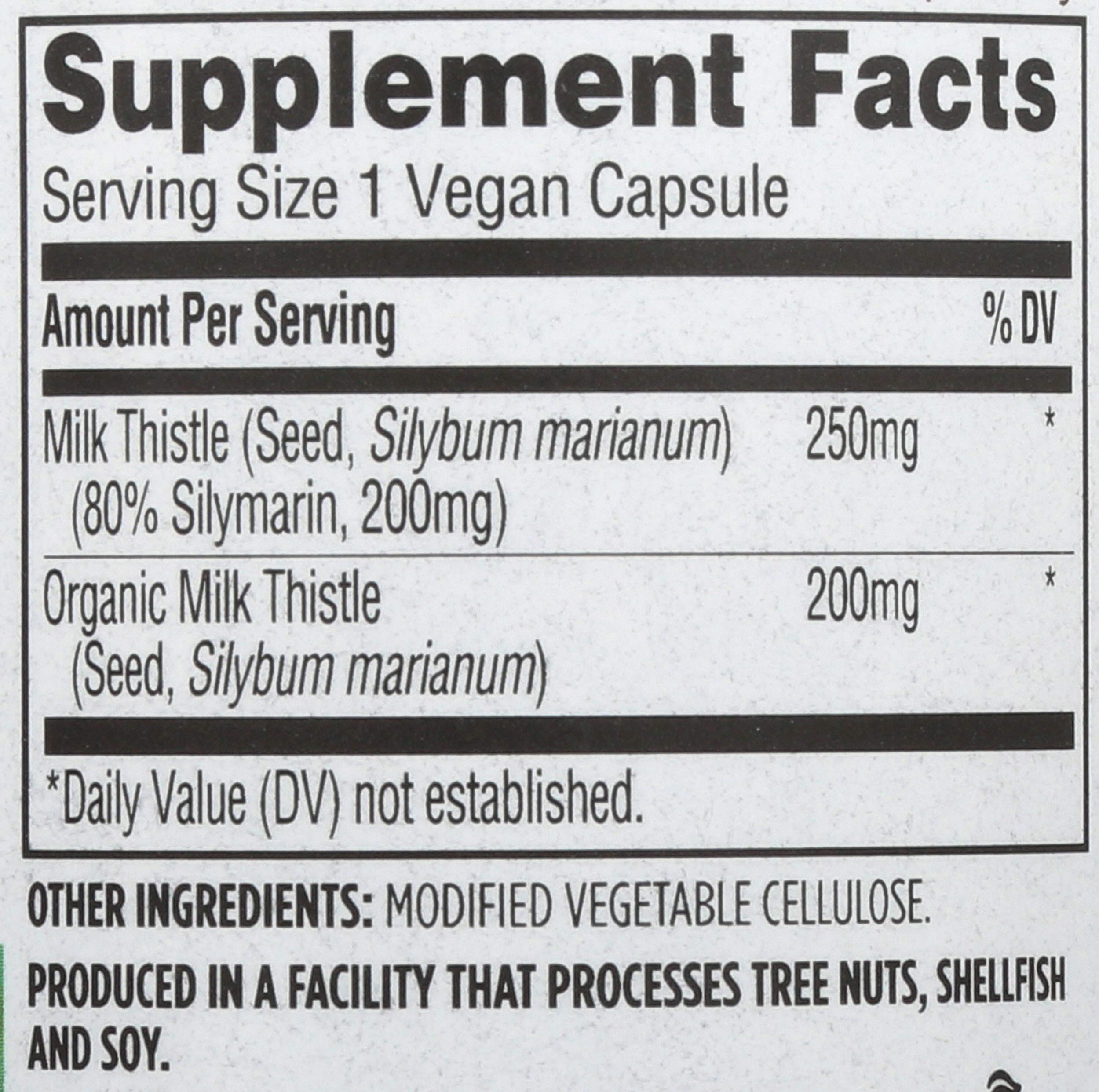 milk thistle capsules for overall wellness
