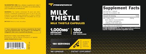 milk thistle capsules for wellness
