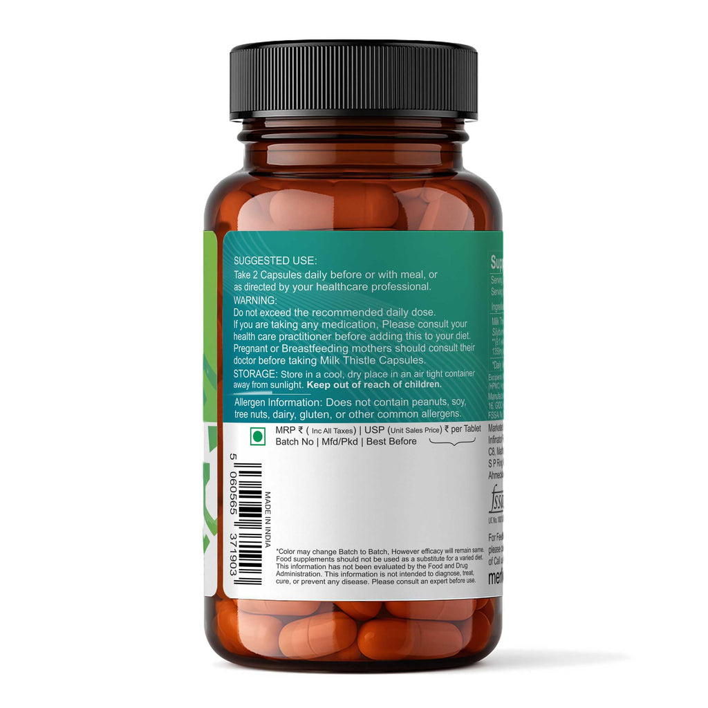 milk thistle capsules for wellness