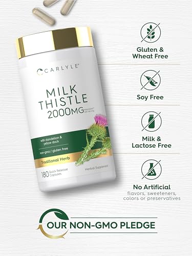 milk thistle capsules for wellness