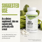Milk Thistle capsules for wellness