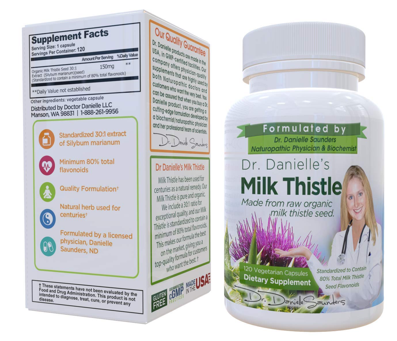 milk thistle capsules for wellness