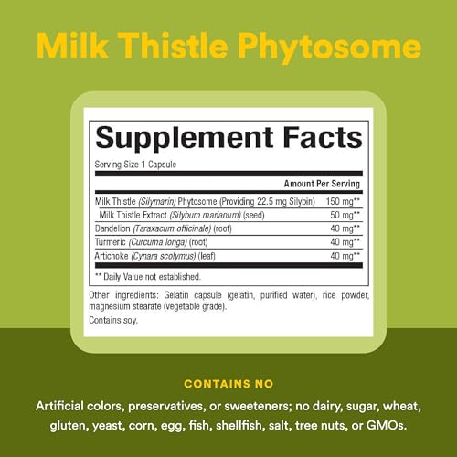 milk thistle capsules for wellness