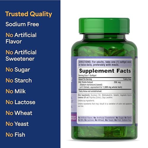 milk thistle capsules for wellness