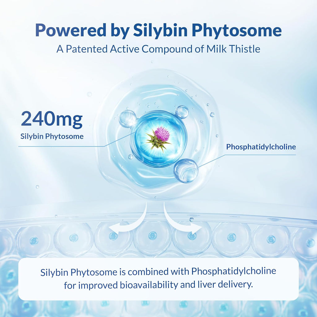 Milk thistle capsules for wellness
