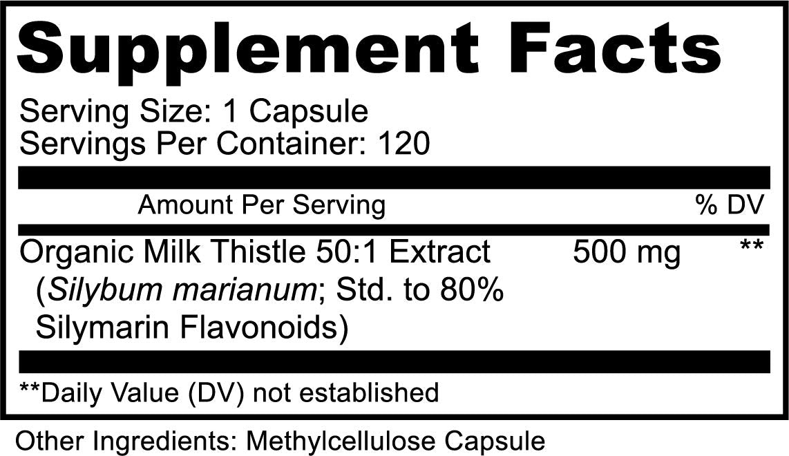 milk thistle capsules with choline