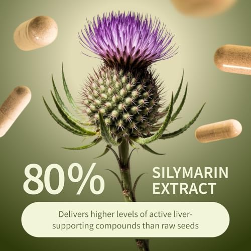 milk thistle capsules with dandelion extract