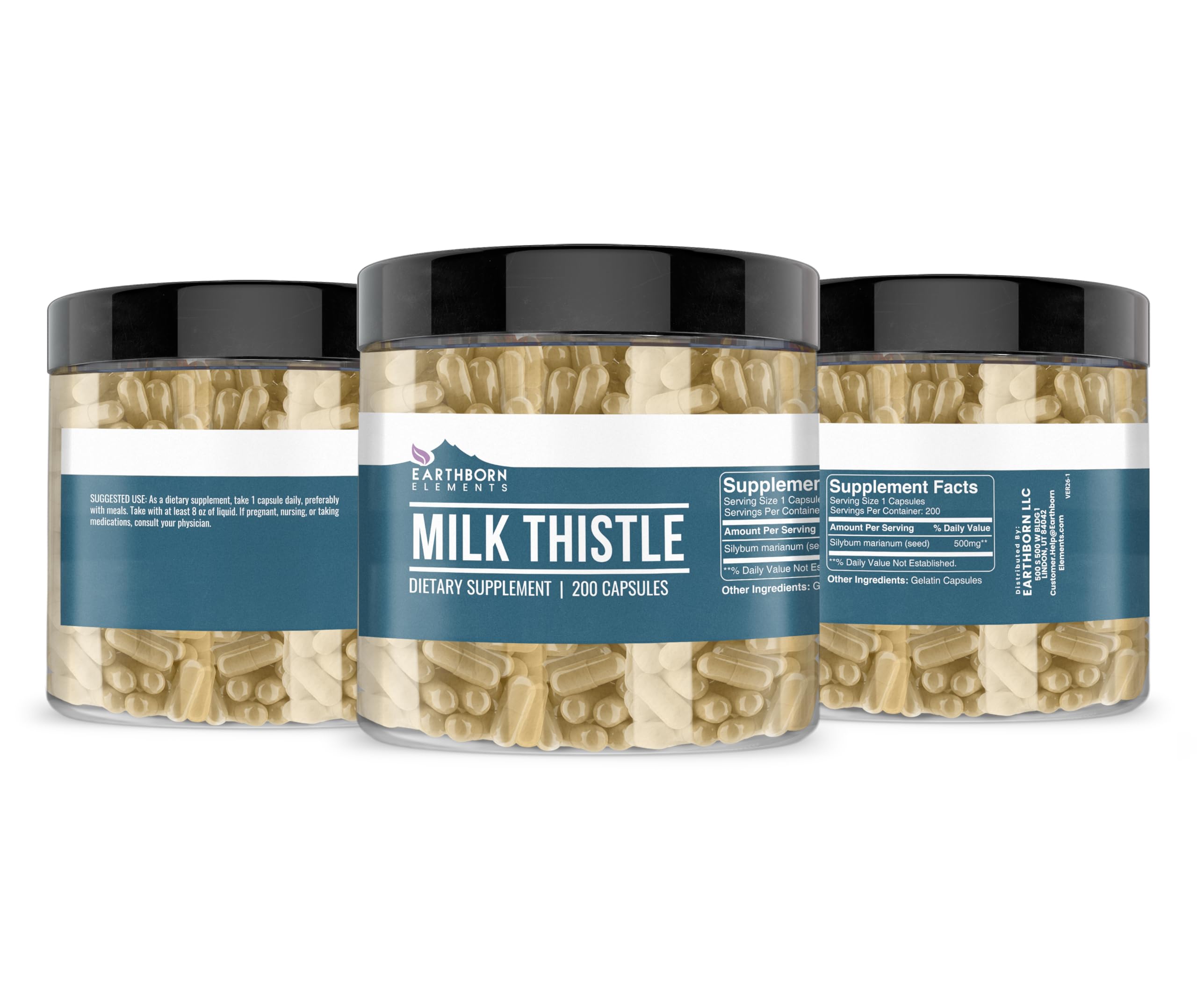 milk thistle capsules with no additives