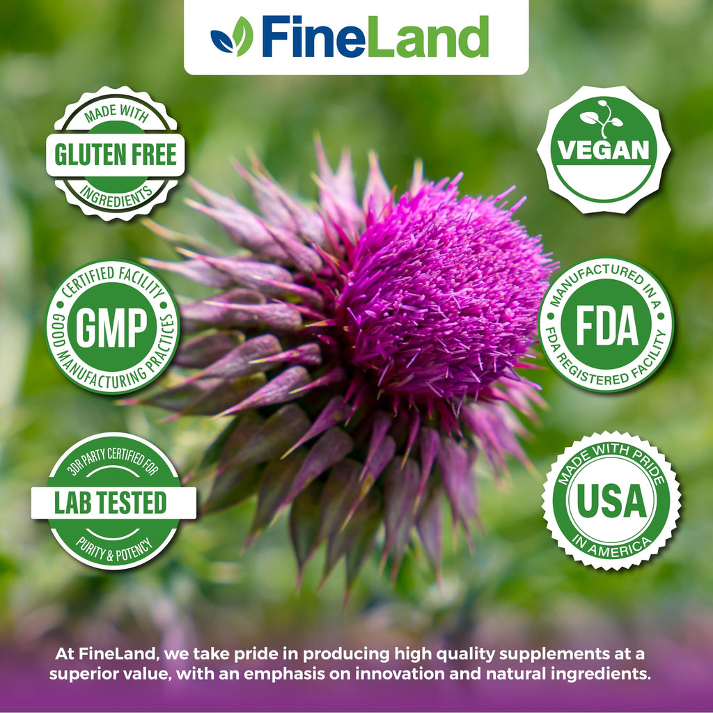 milk thistle capsules with powerful flavonoids