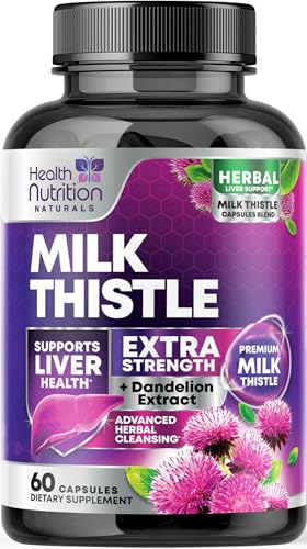 milk thistle detox capsules for health
