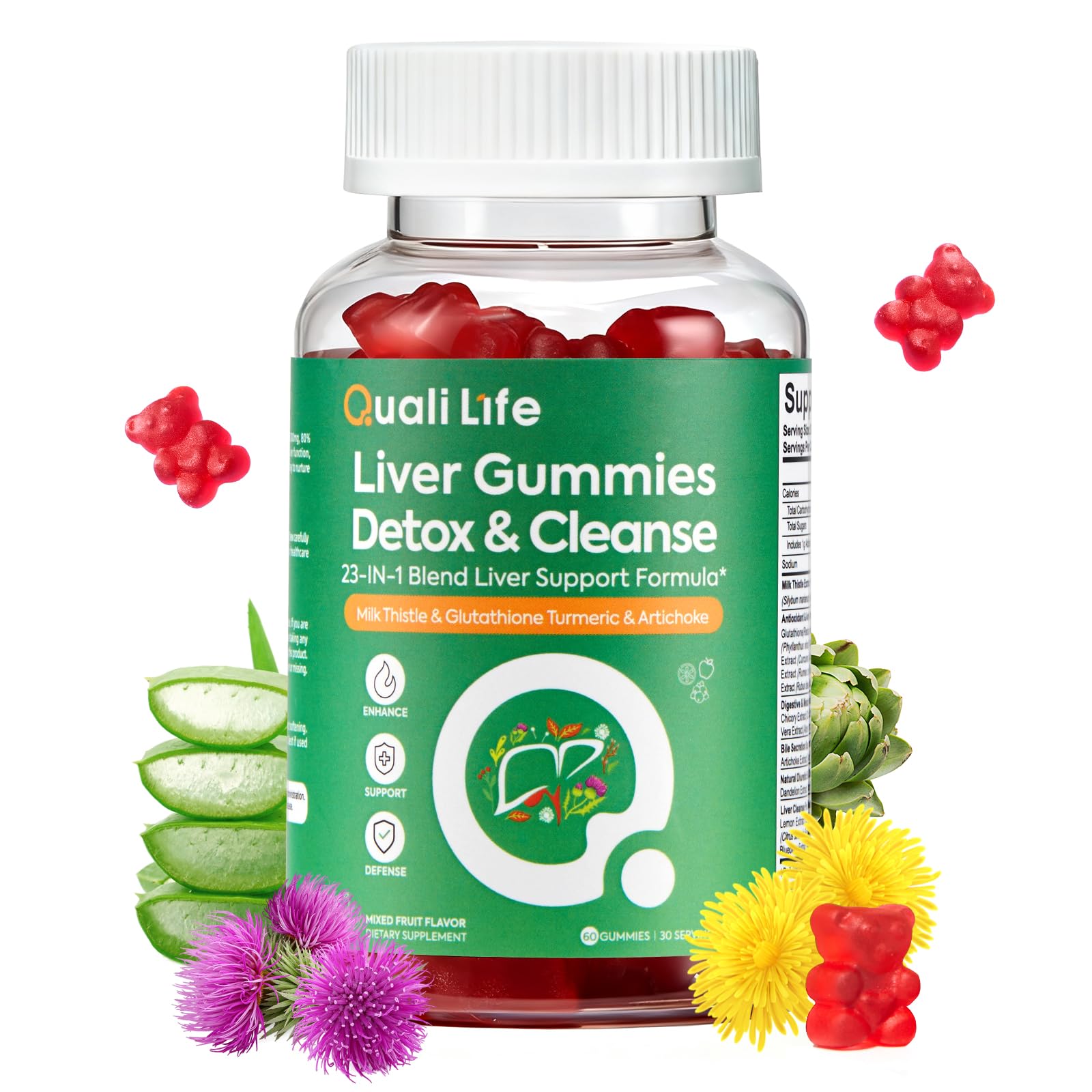 milk thistle detox gummies for liver health