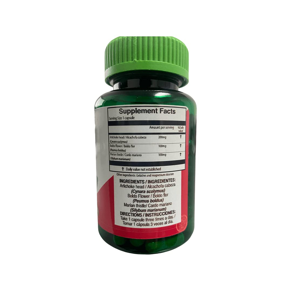 Milk thistle detox supplement capsules