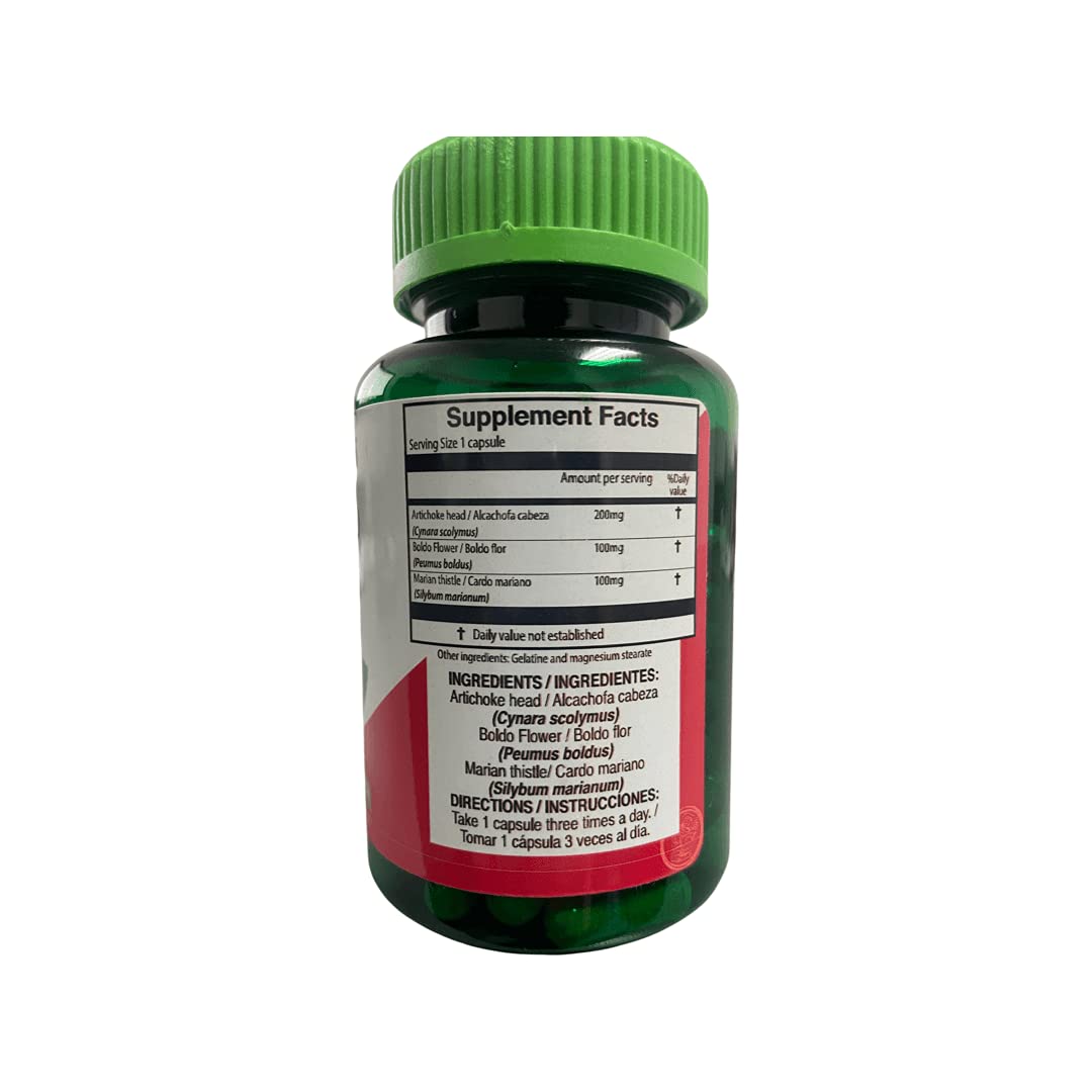 Milk thistle detox supplement capsules