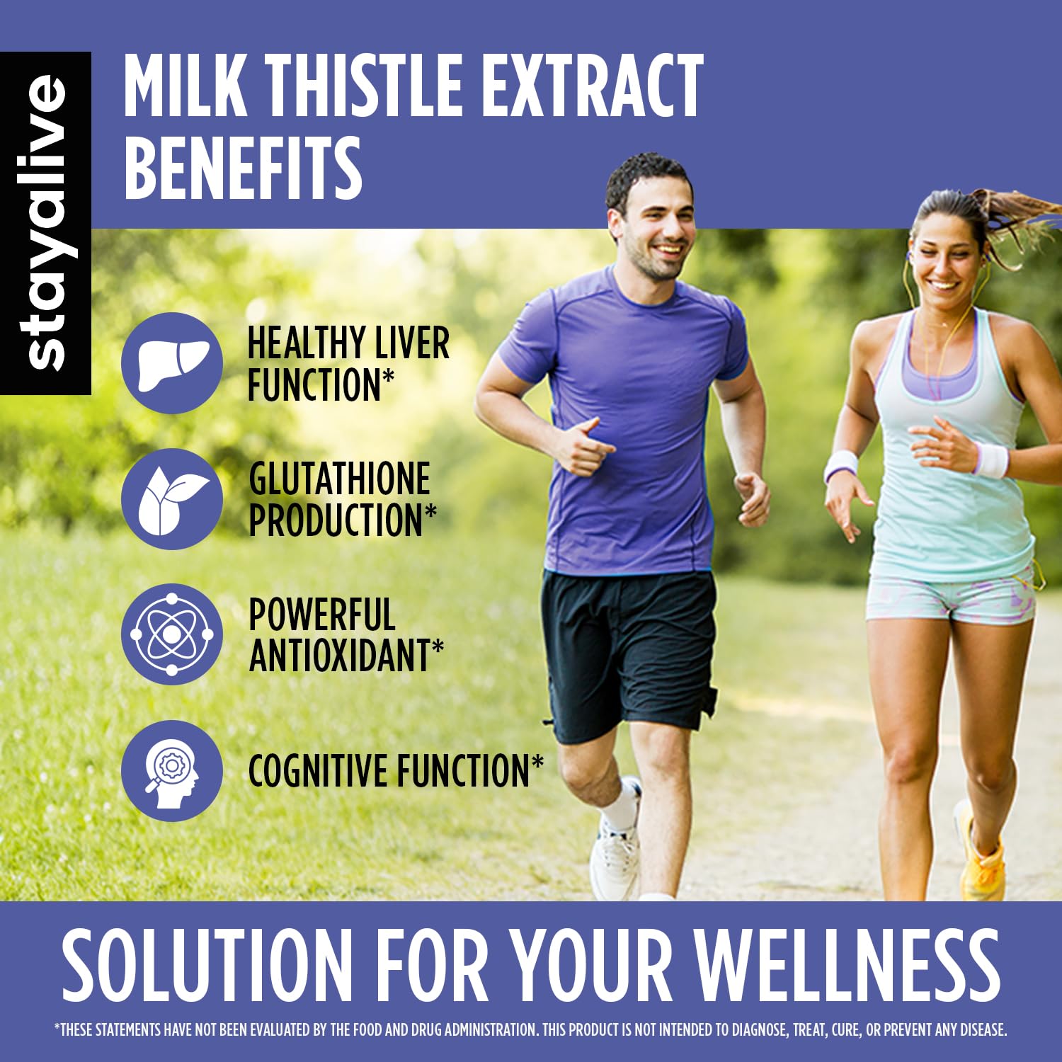 Milk thistle detox supplement for wellness