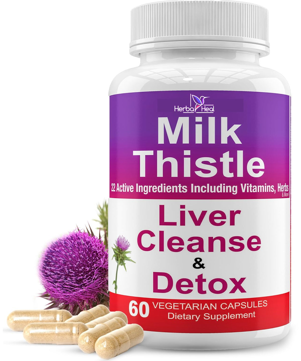 Milk Thistle detox support capsules