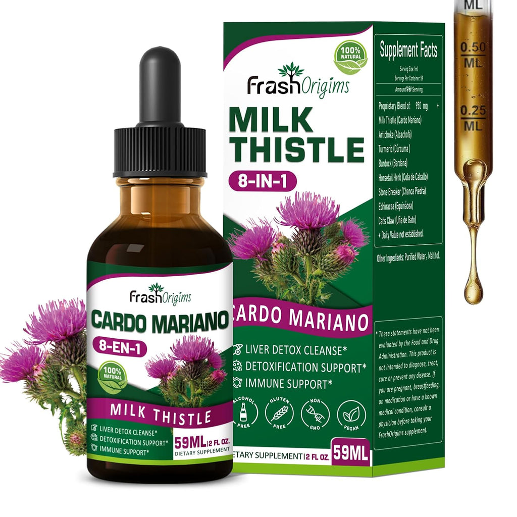 Milk thistle drops for liver health