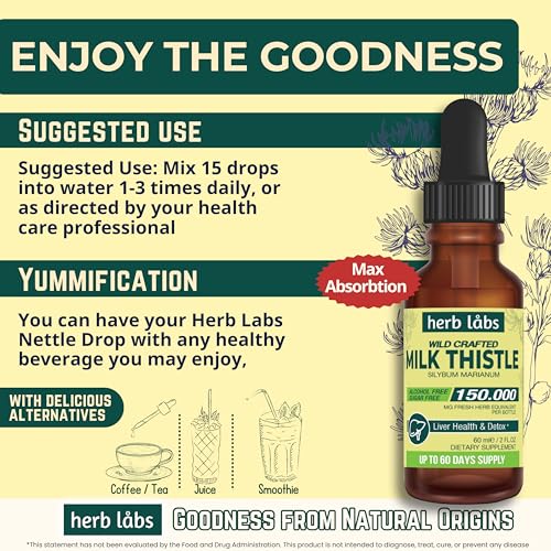 milk thistle drops with no additives