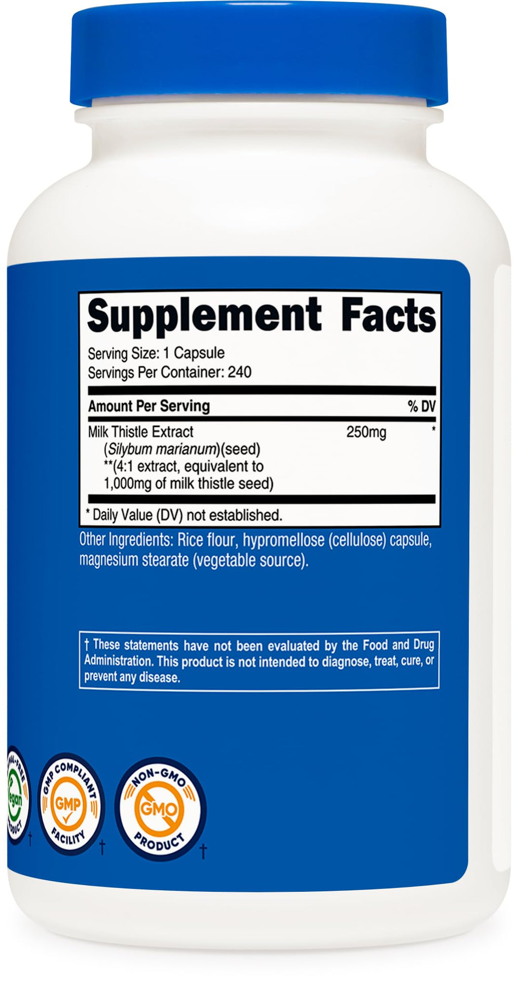 Milk thistle extract for liver health