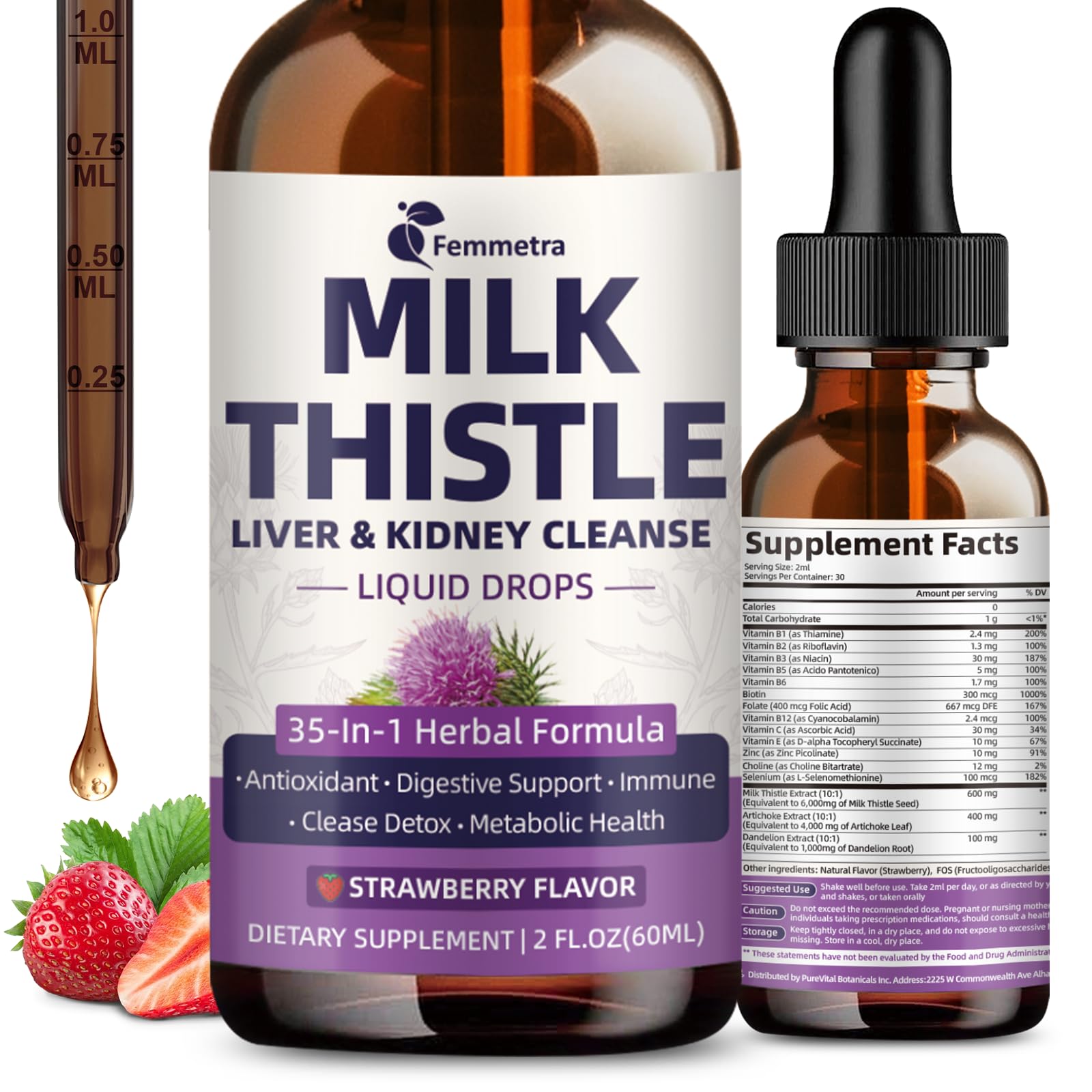 milk thistle extract liquid drops