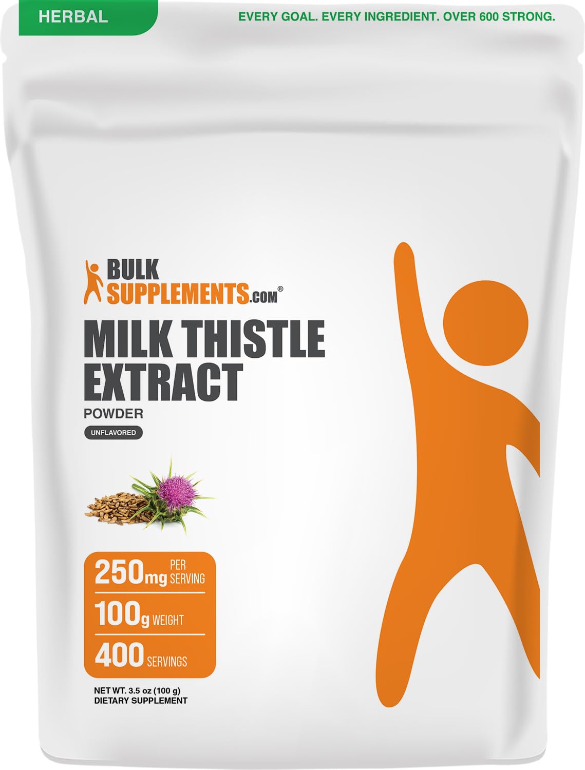 milk thistle extract powder supplement