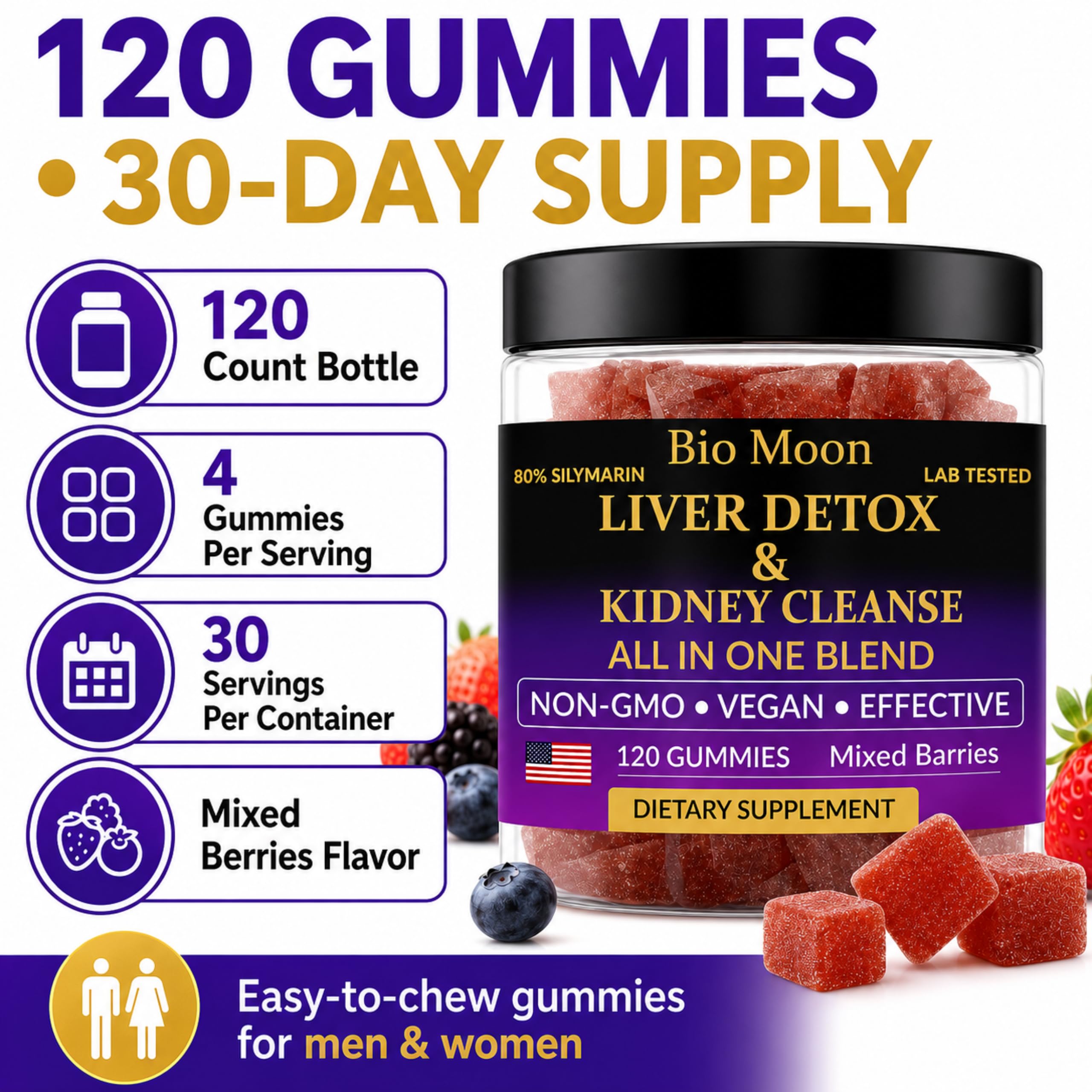 milk thistle gummies for fatty liver health