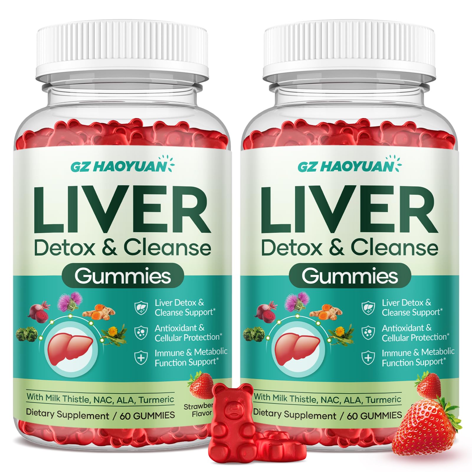 Milk thistle gummies for liver health