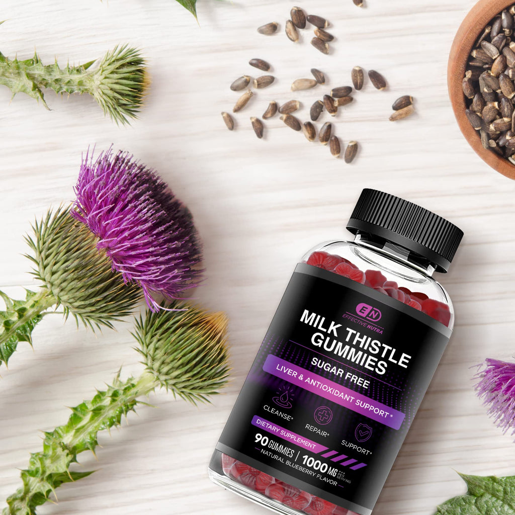 Milk thistle gummies for overall liver support