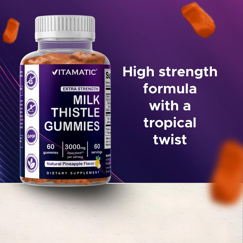 Milk thistle gummies for overall vitality