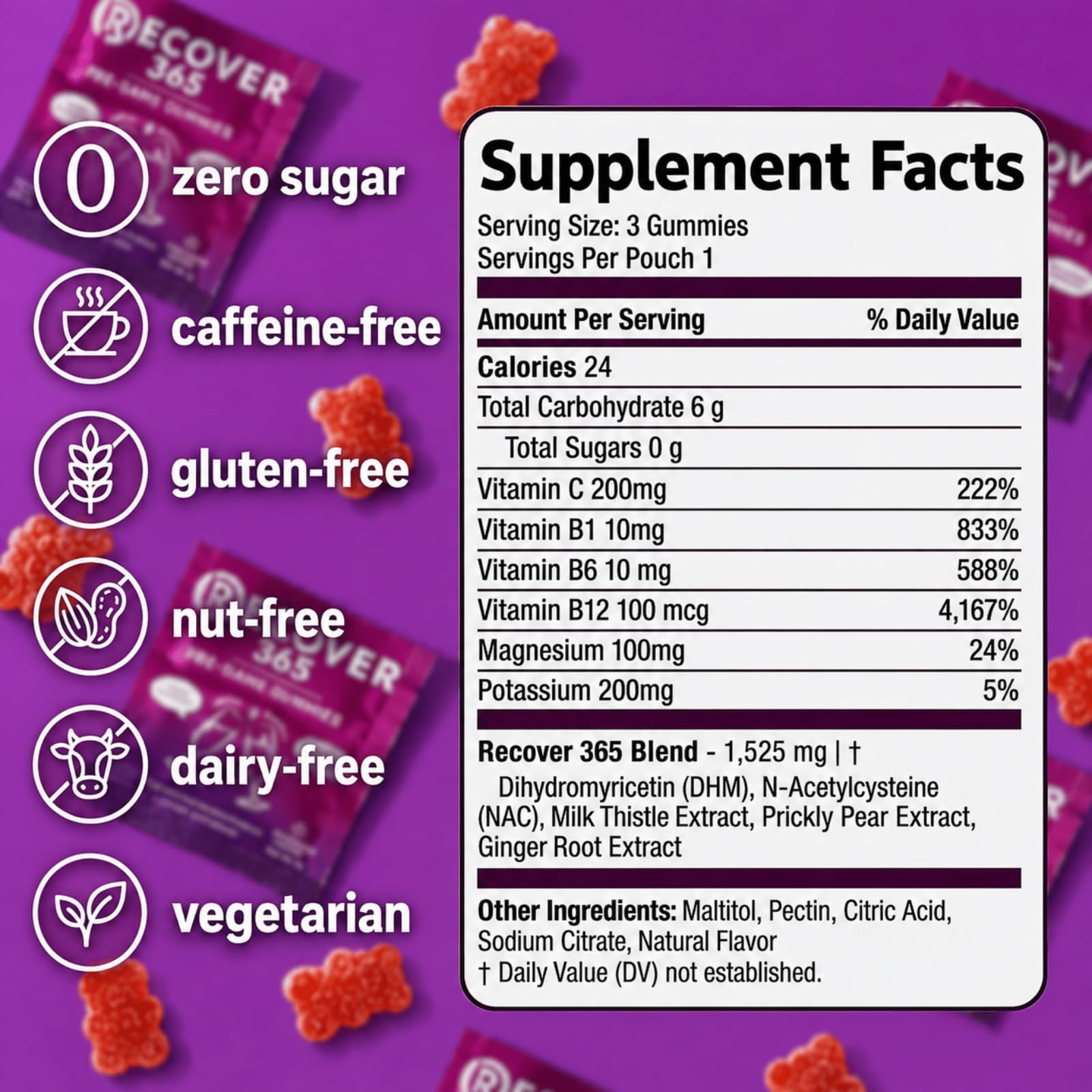 milk thistle gummies for post-party relief