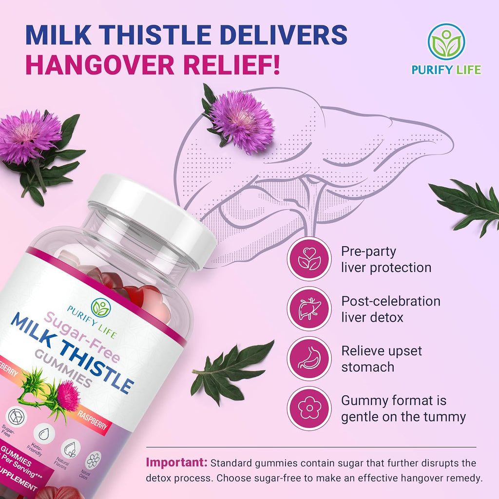 milk thistle gummies with natural ingredients