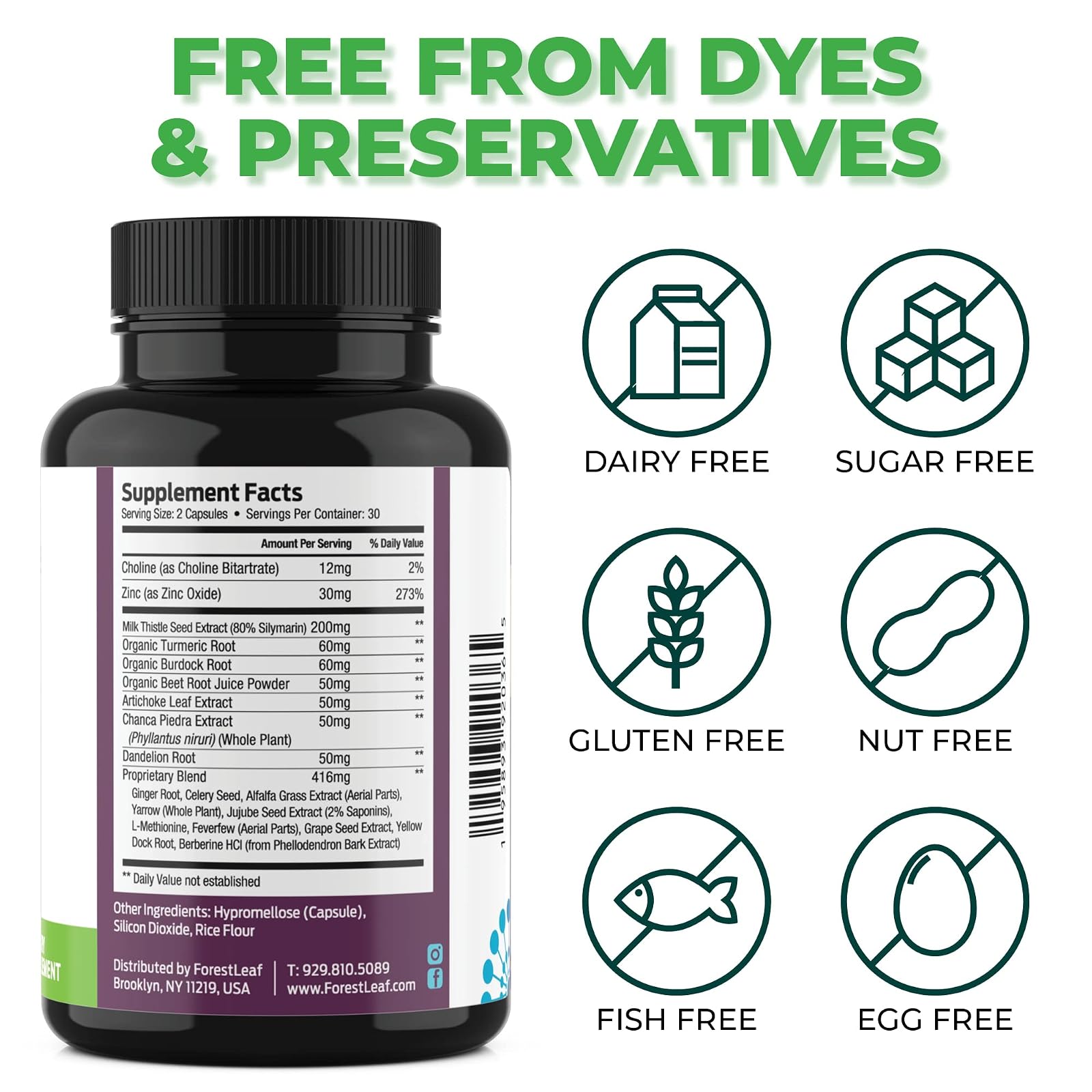 milk thistle herbal detox complex