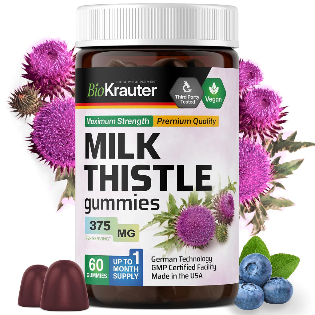 milk thistle herbal gummies for wellness