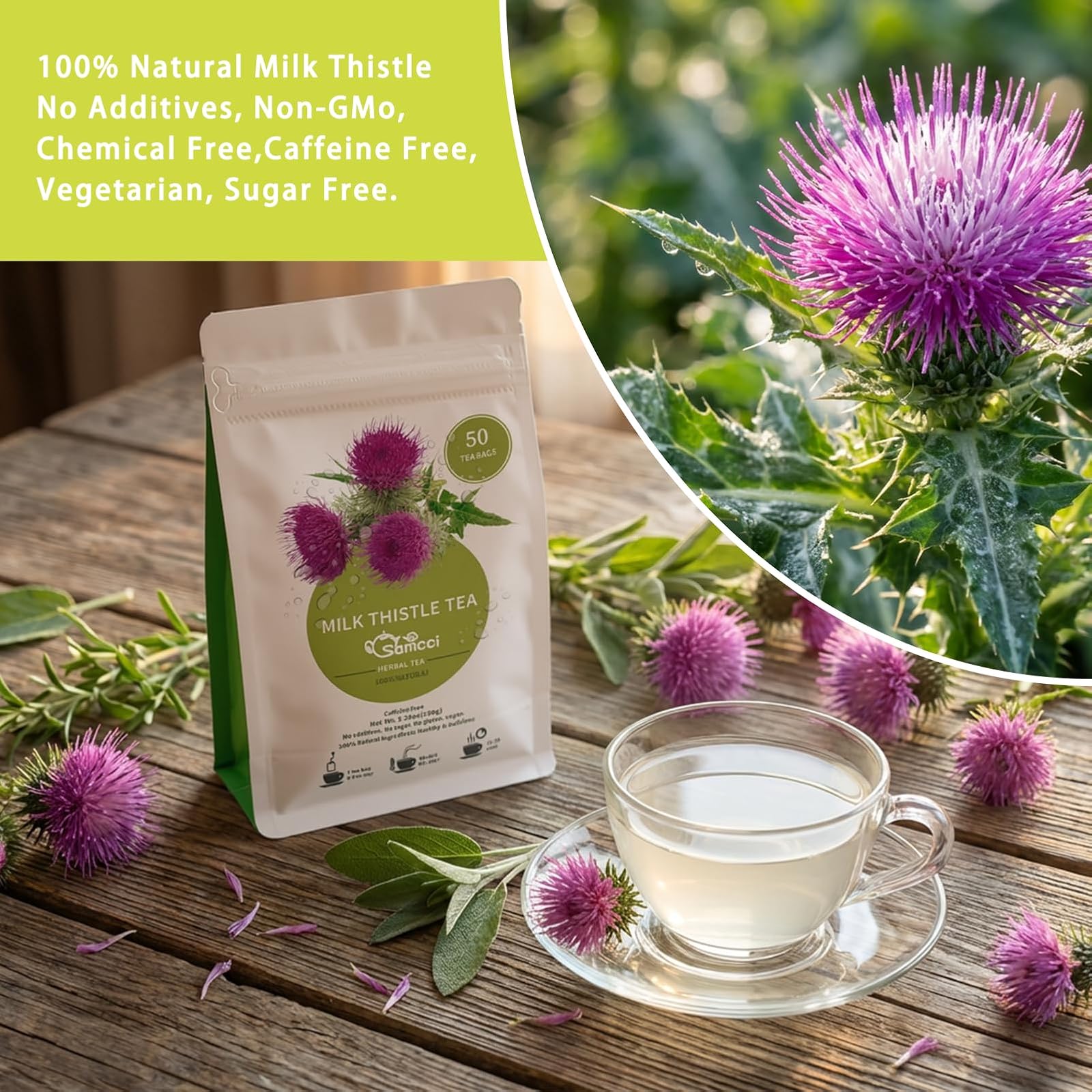 milk thistle herbal infusion