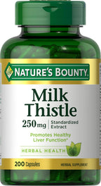 milk thistle herbal supplement capsules