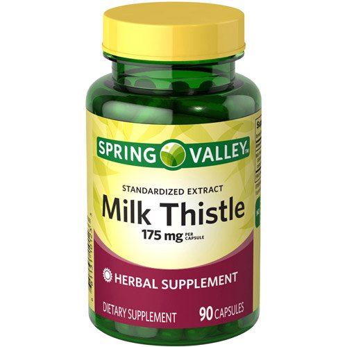 milk thistle herbal supplement capsules