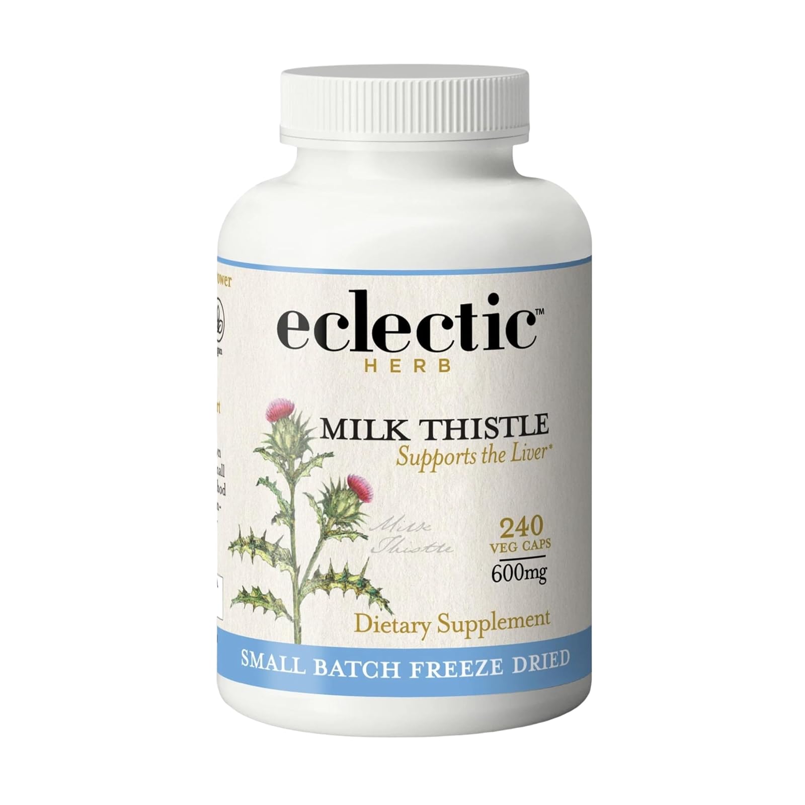 milk thistle herbal supplement capsules