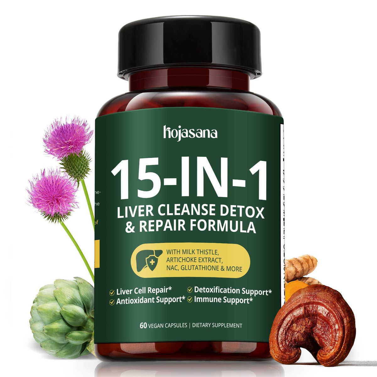milk thistle herbal supplement capsules