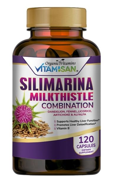 milk thistle herbal supplement capsules