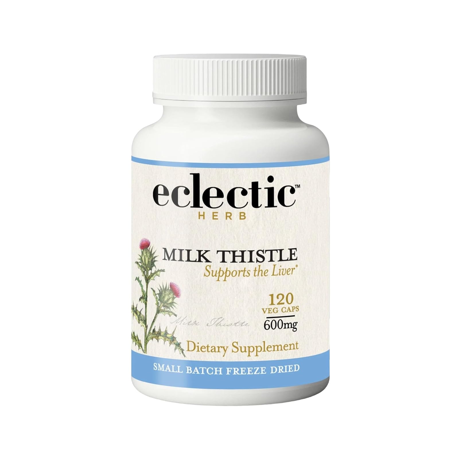 milk thistle herbal supplement capsules