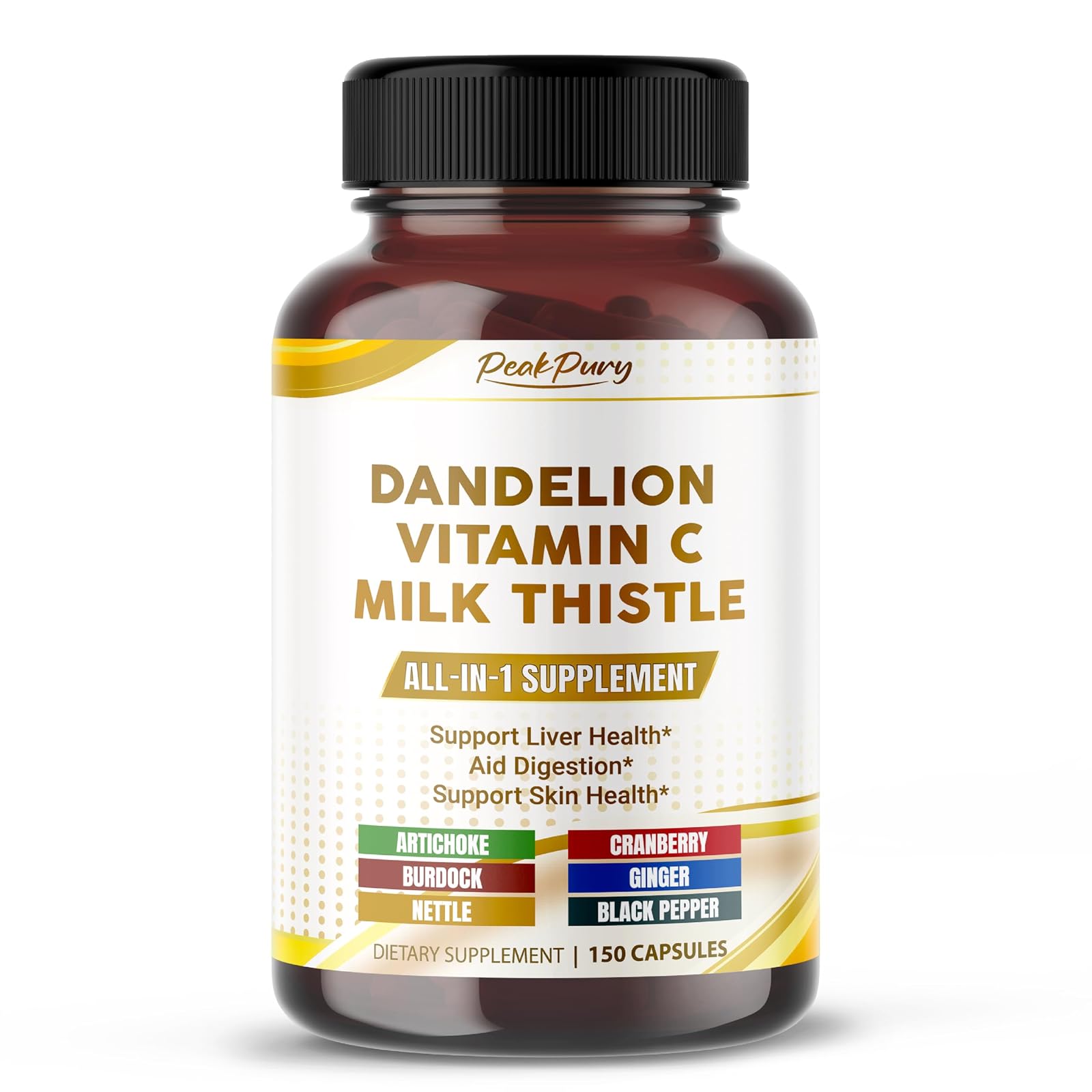 milk thistle herbal supplement capsules