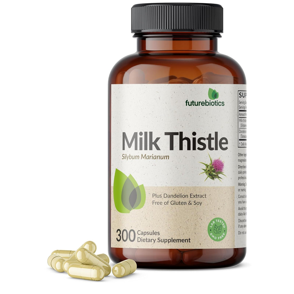 milk thistle herbal supplement capsules