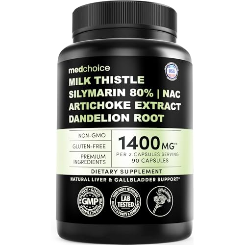 milk thistle herbal supplement capsules